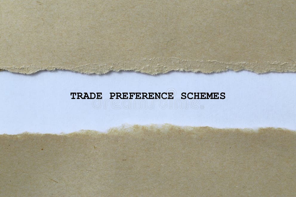 Trade Preference Schemes on White Paper Stock Image - Image of mission ...