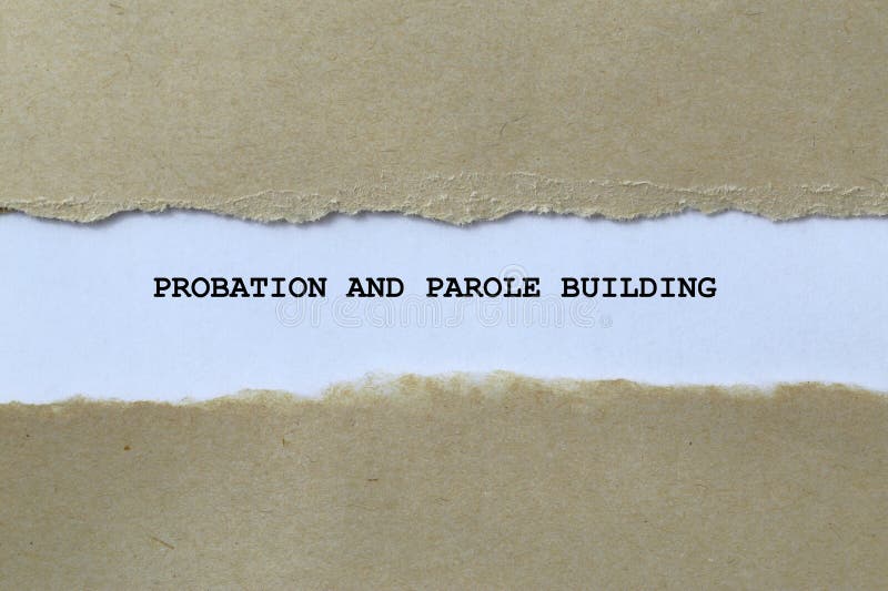 Probation and Parole Building on White Paper Stock Photo - Image of ...