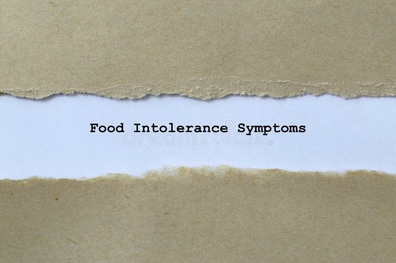 Food Intolerance Symptoms on White Paper Stock Image - Image of pain ...
