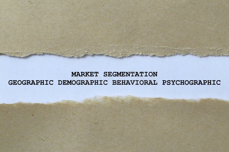 Market Segmentation Geographic Demographic Behavioral Psychographic on ...