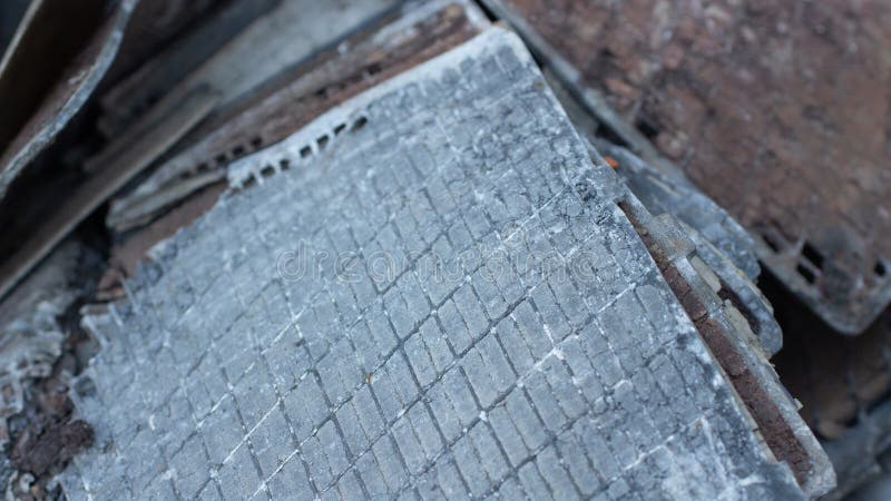 Lead Acid Battery Plates. Close-up Stock Photo - Image of accident ...