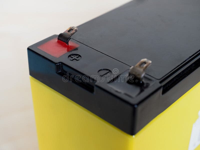 Lead Acid Rechargeable Battery Stock Image - Image of power, lead ...