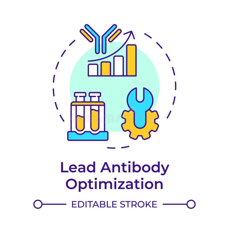 Lead Antibody Optimization Multi Color Concept Icon Stock Vector ...