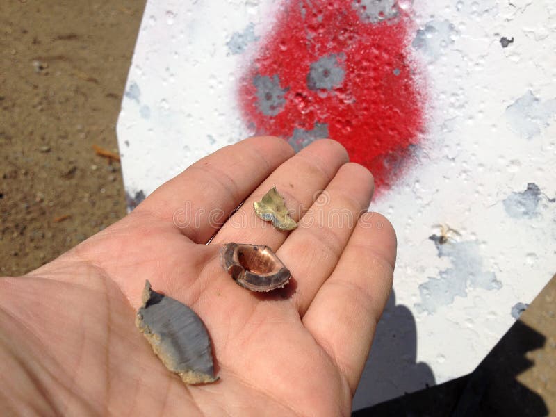 Lead bullets shrapnel stock image. Image of guard, plinking - 184865587