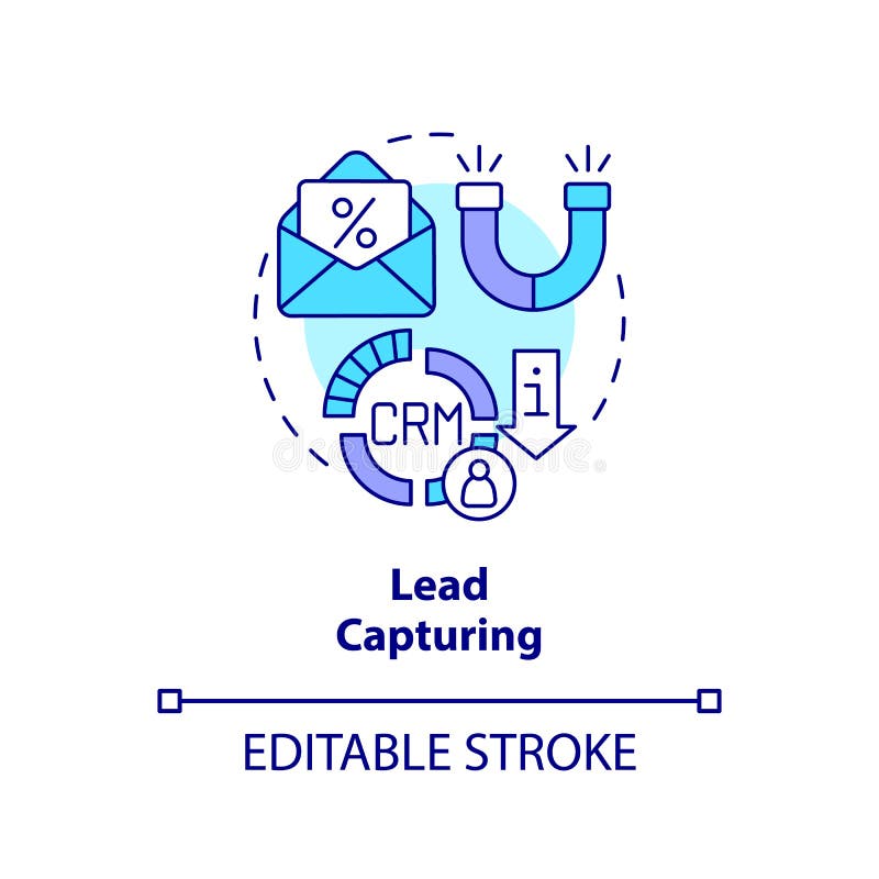 Lead capture concept icon stock illustration. Illustration of ...