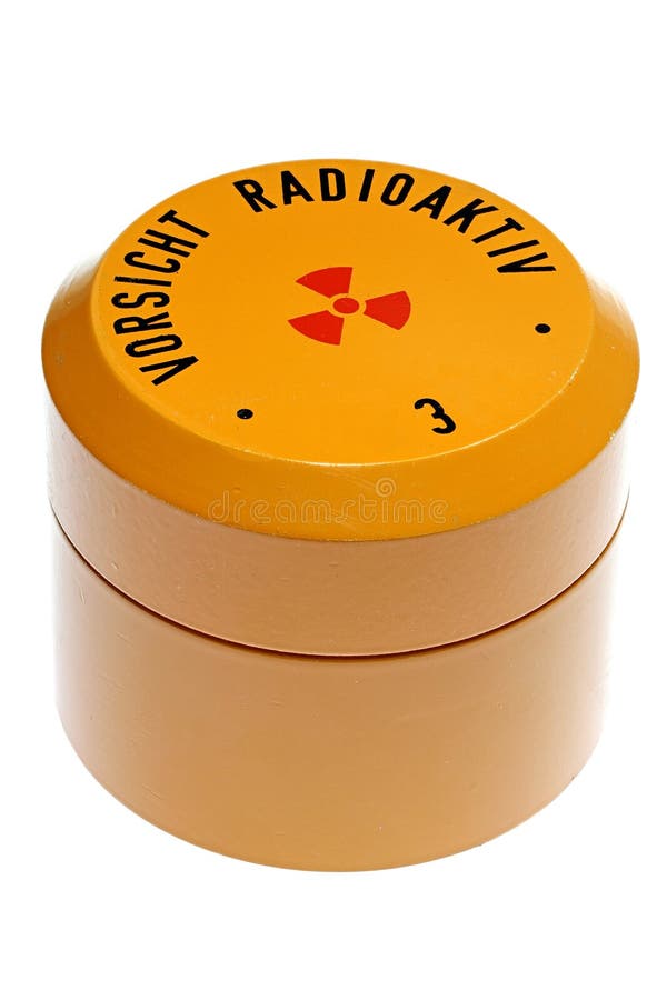 Radioactive Material in Lead Container Stock Photo - Image of container ...