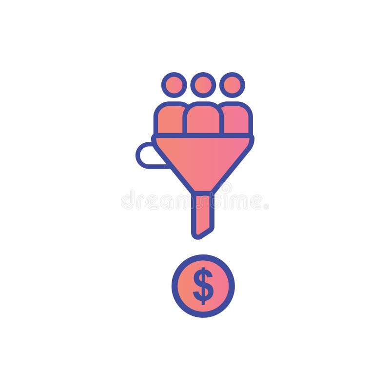 Lead Conversion Flat Vector Icon Sign Symbol Stock Vector ...