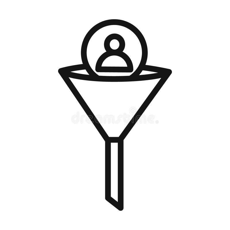 Lead Conversion Icon Mark in Filled Style Stock Vector - Illustration ...