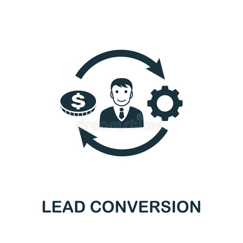 Lead Conversion Icon Symbol. Creative Sign from Crm Icons Collection ...