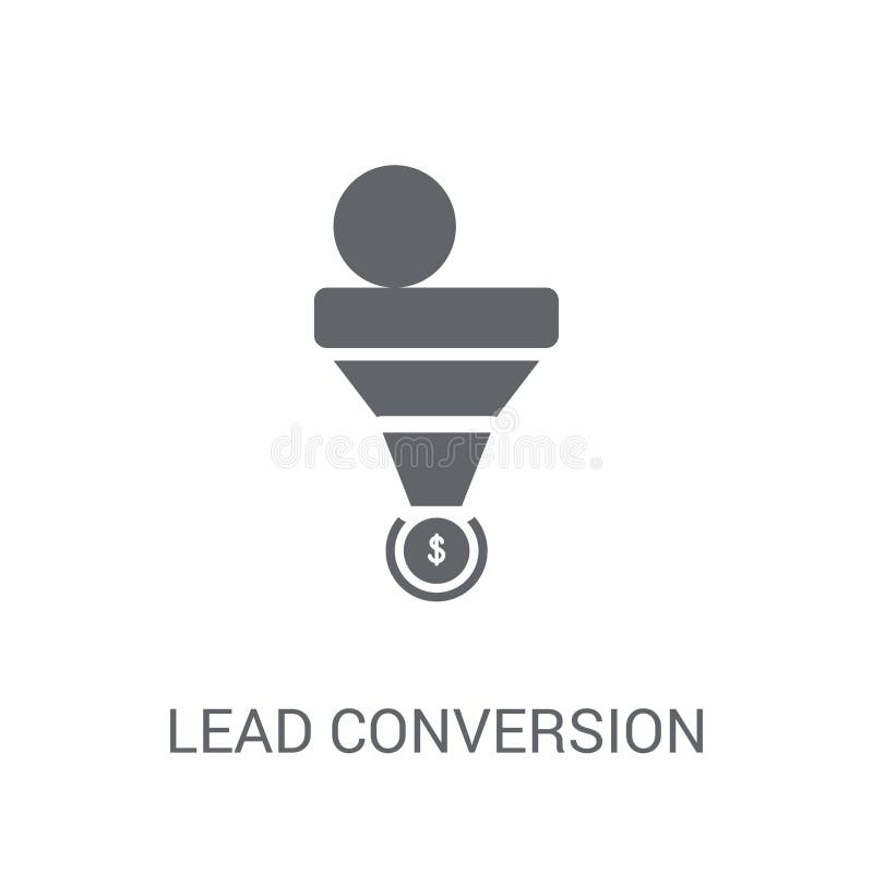 Lead Conversion Icon. Trendy Lead Conversion Logo Concept on White ...