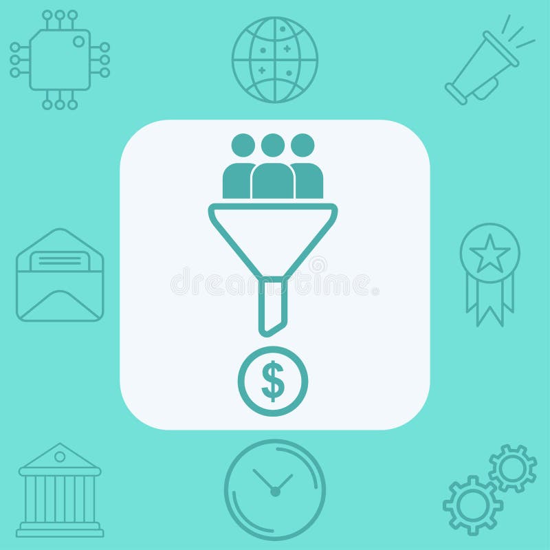 Lead Conversion Vector Icon Sign Symbol Stock Vector - Illustration of ...