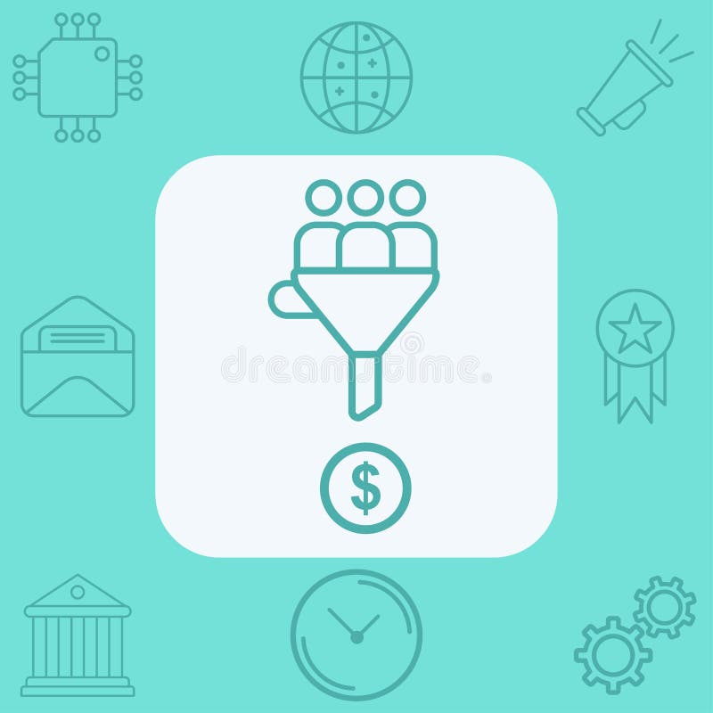Lead Conversion Vector Icon Sign Symbol Stock Illustration ...
