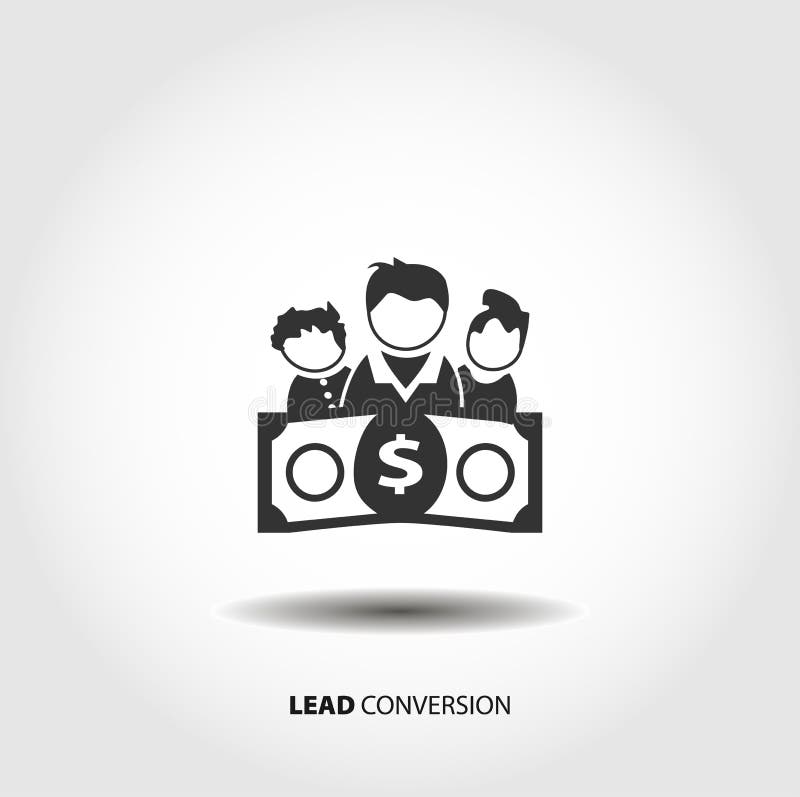 Lead Conversion Isolated Icon. Business Design Element Stock Vector ...