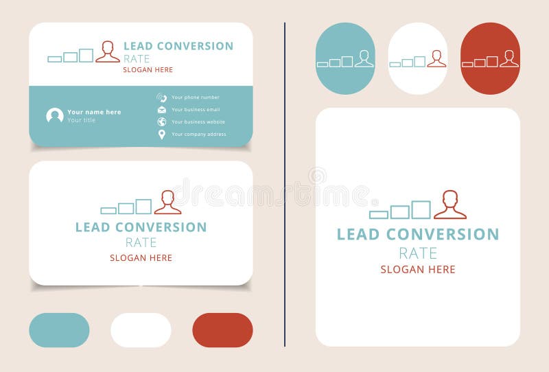 Lead Conversion Logo Design with Editable Slogan. Branding Book and ...