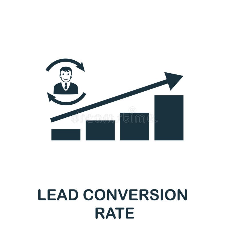 Lead Conversion Rate Icon Symbol. Creative Sign from Crm Icons ...