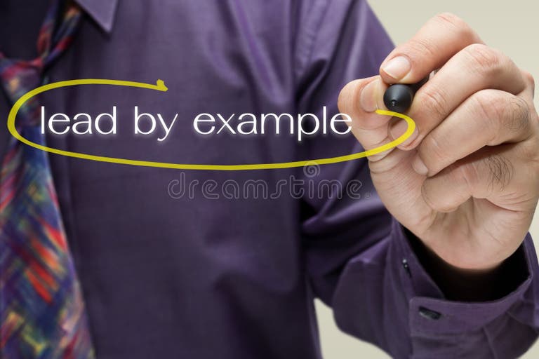 Lead by example stock photo. Image of businessman, efficiency - 32717376