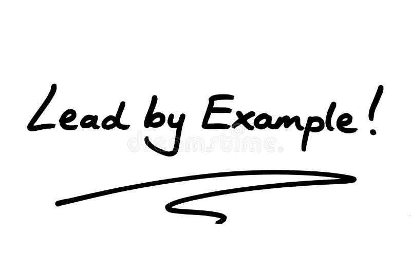 3d lead by example arrow stock illustration. Illustration of grow ...