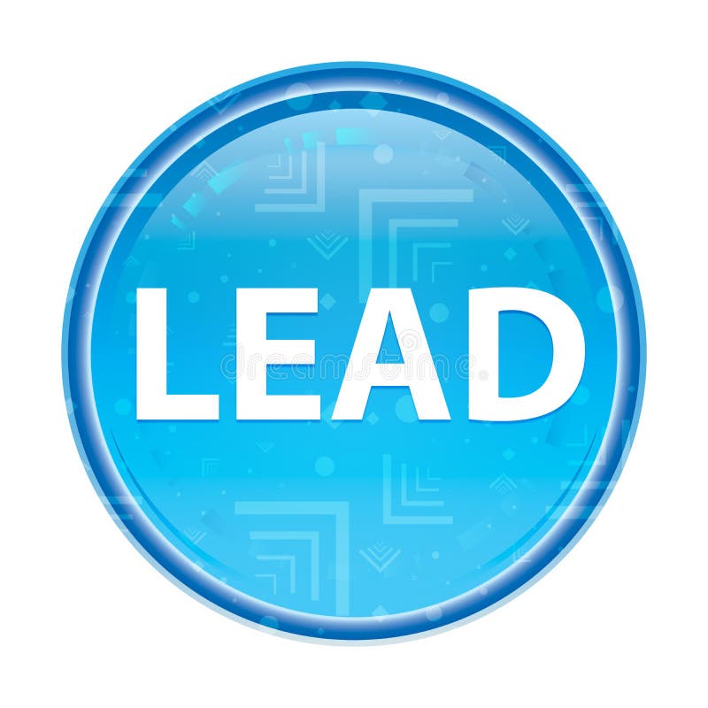 Lead Floral Blue Round Button Stock Illustration - Illustration of ...