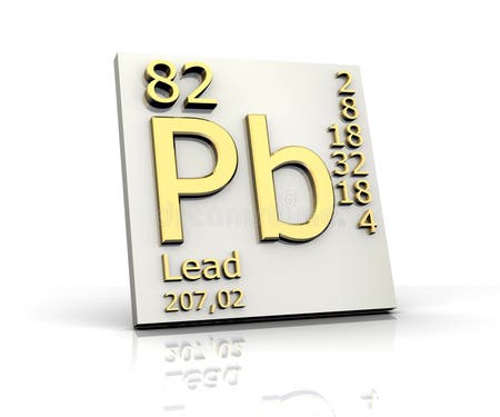 Lead Form Periodic Table of Elements Stock Illustration - Illustration ...