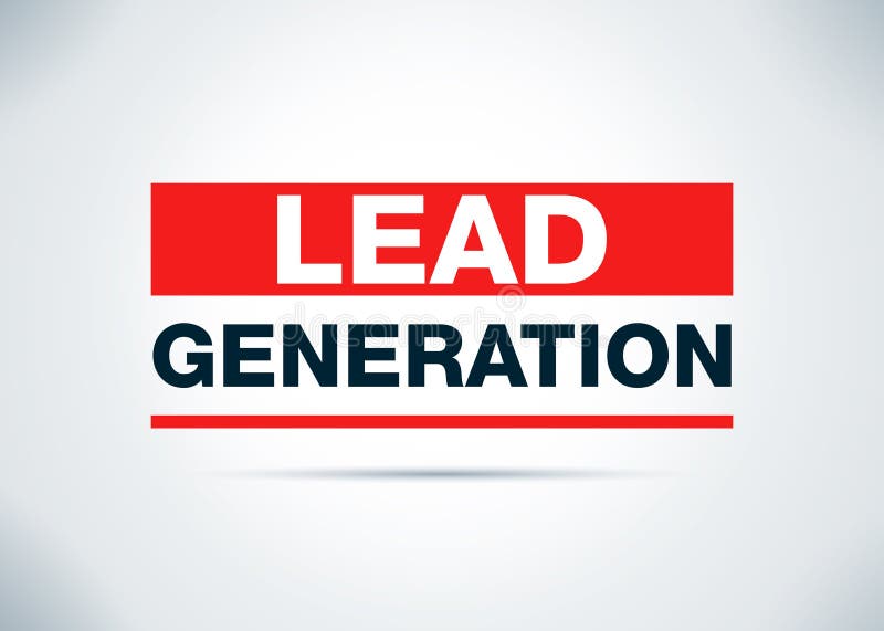 Lead Generation Modern Flat Design Blue Abstract Background Stock ...