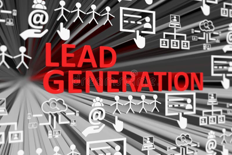 LEAD GENERATION Concept Blurred Background Stock Illustration ... LEAD GENERATION Concept Blurred Background Stock Illustration ...