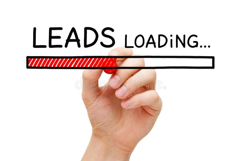 Lead Generation Loading Bar Concept Stock Photo - Image of perspective ...