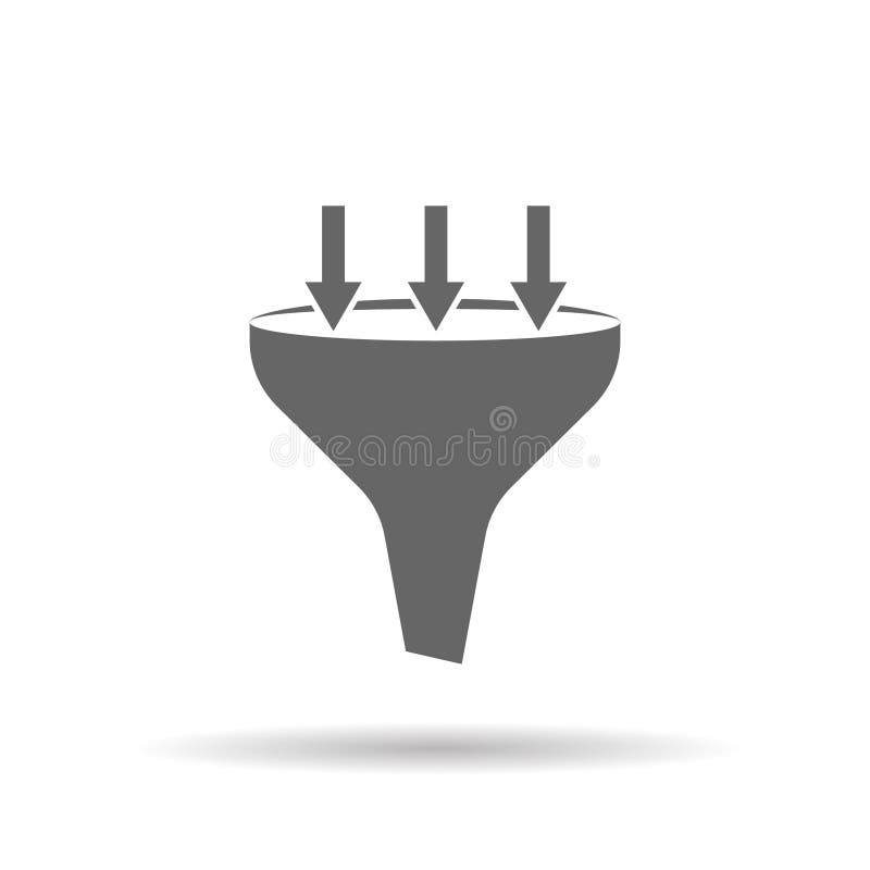 Lead Generation. the Sales Funnel Stock Vector - Illustration of funnel ...