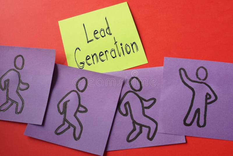 Lead Generation is Shown on the Business Photo Using the Text Stock ...