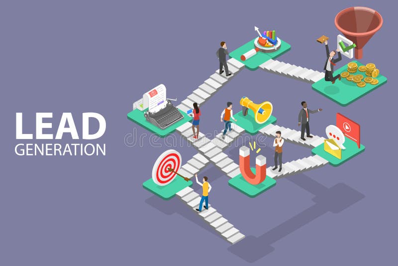 Leads Stock Illustrations – 75,731 Leads Stock Illustrations, Vectors ...