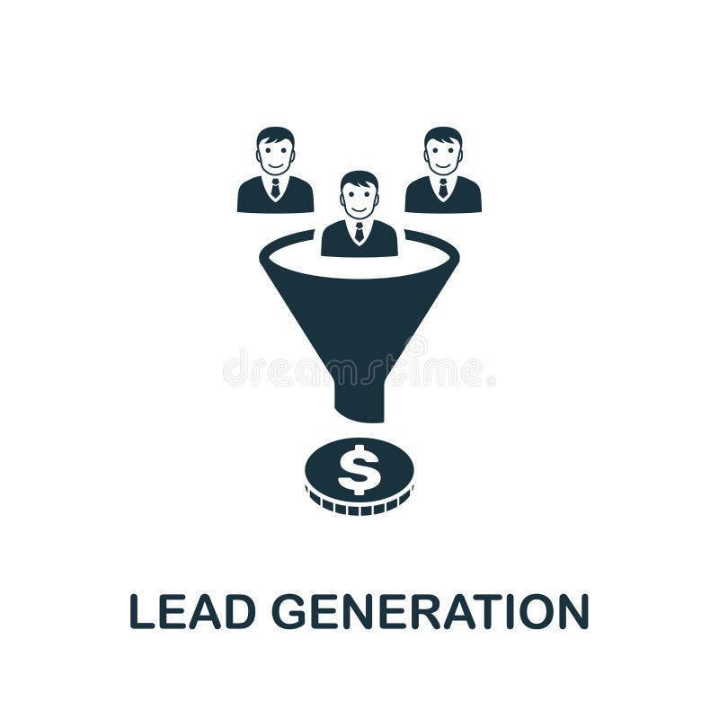 Lead Generation Vector Icon Symbol. Creative Sign from Crm Icons ...