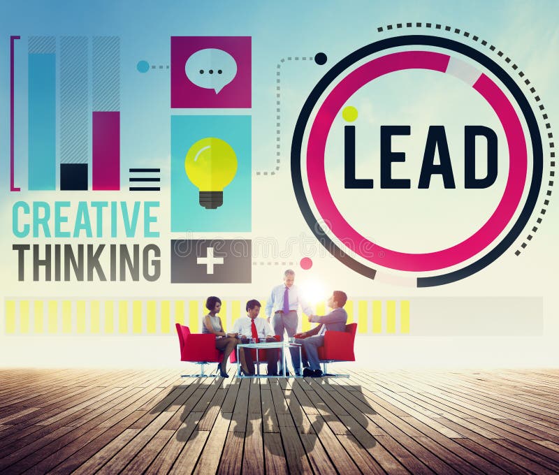 Lead Leadership Coach Trainer Management Concept Stock Illustration ...