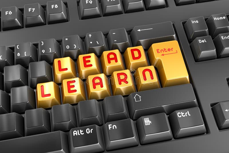 Lead and Learn stock illustration. Illustration of word - 137257186
