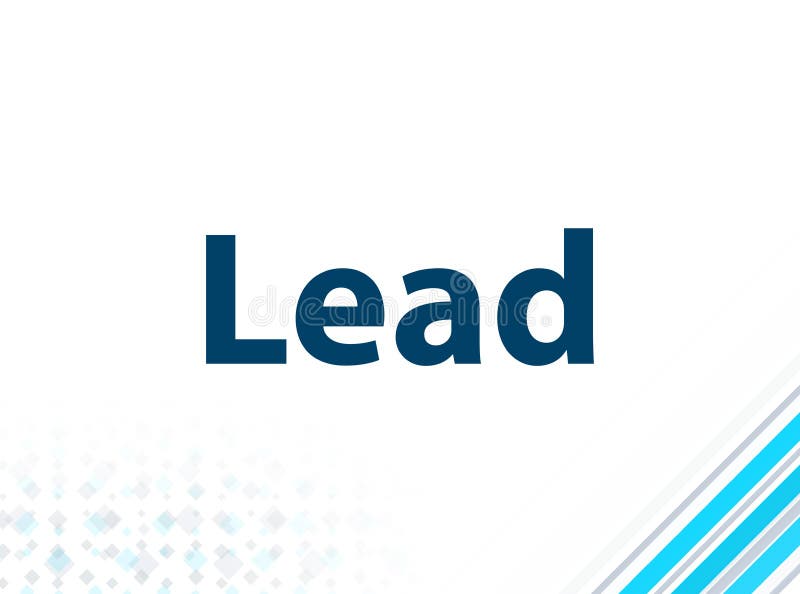 Lead Modern Flat Design Blue Abstract Background Stock Illustration ...