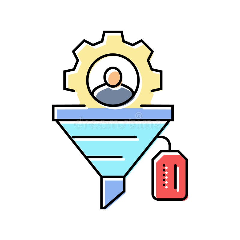 Lead Nurturing Technical Sales Engineer Color Icon Vector Illustration ...