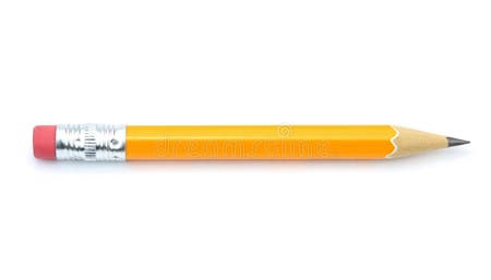Lead Pencil Isolated on White Background Stock Image - Image of design ...