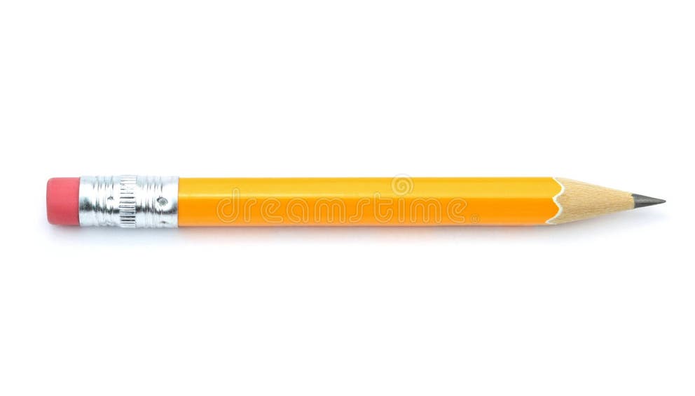Lead Pencil Isolated on White Background Stock Image - Image of design ...