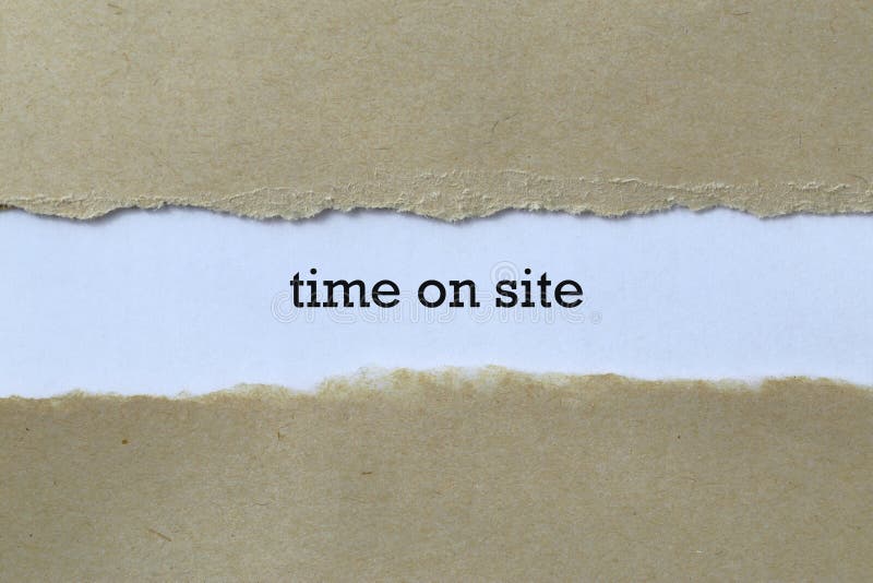 Time on site on paper stock photo. Image of online, lens - 208042112