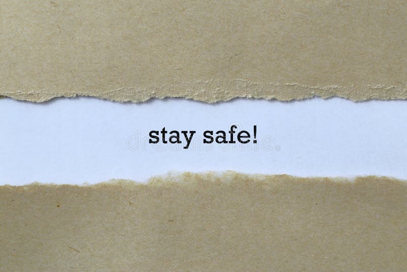 Stay safe on paper stock illustration. Illustration of immune - 208243720