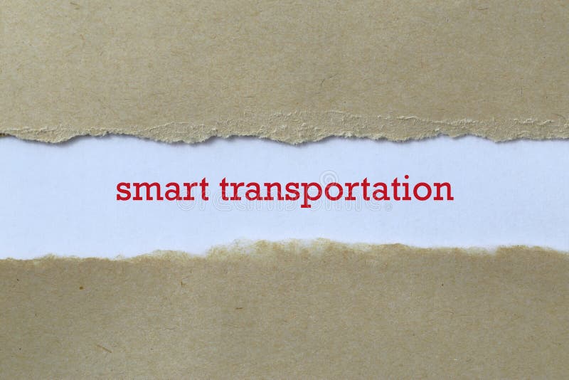 Smart Transportation Advantages Brochure Template Stock Image - Image ...