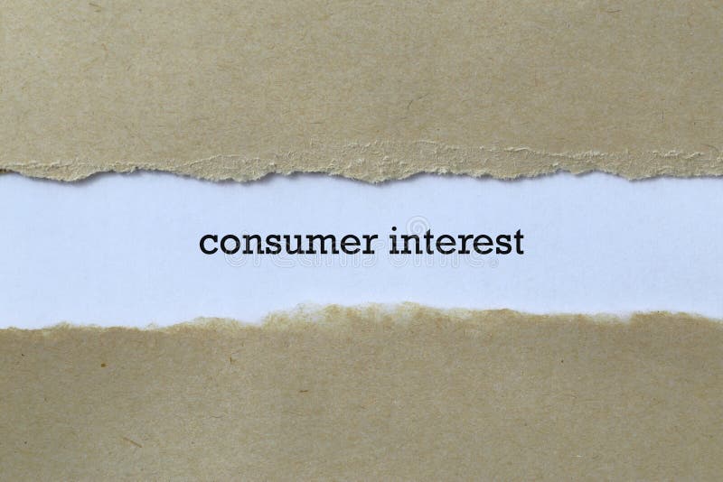 Consumer Interest on White Paper Stock Photo - Image of cloud, credit ...