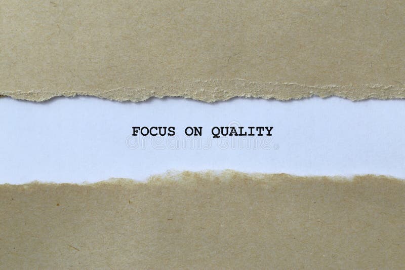 Focus on quality stock image. Image of quality, magnifying - 16085211