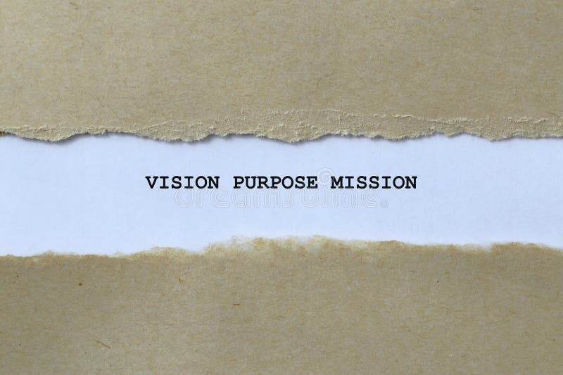 Mission Focused Strategy on White Paper Stock Image - Image of ...