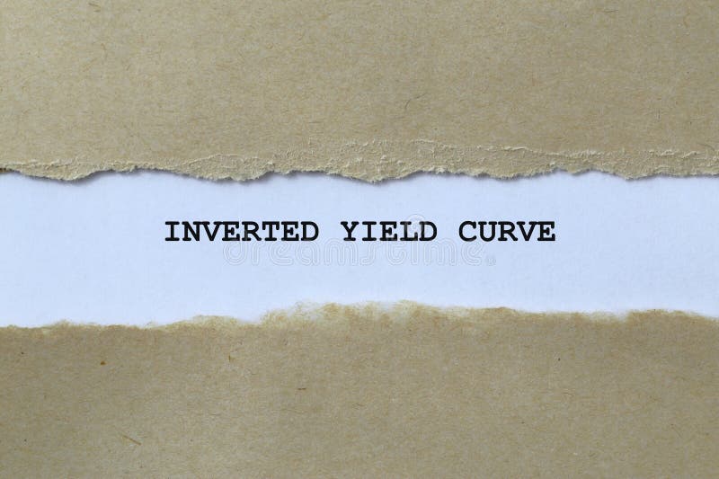 Inverted Yield Curve on White Paper Stock Photo - Image of indicator ...