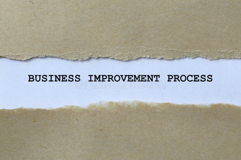 Business Improvement Process on White Paper Stock Image - Image of ...