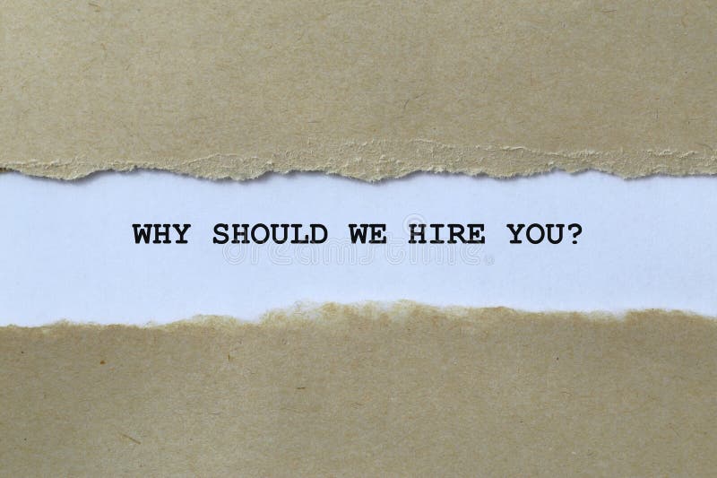 Why Should we Hire You? on White Paper Stock Photo - Image of abilities ...