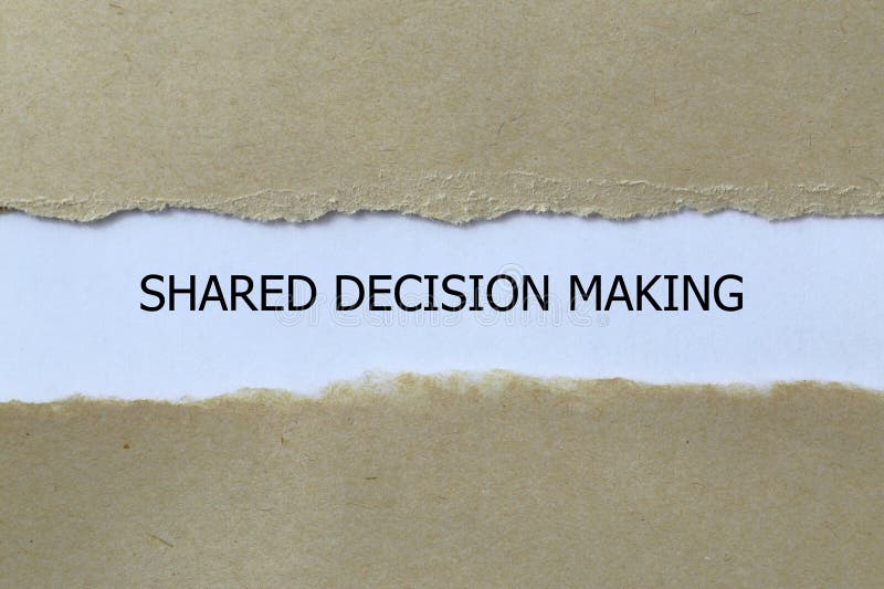 Shared Decision Making on White Paper Stock Photo - Image of choices ...