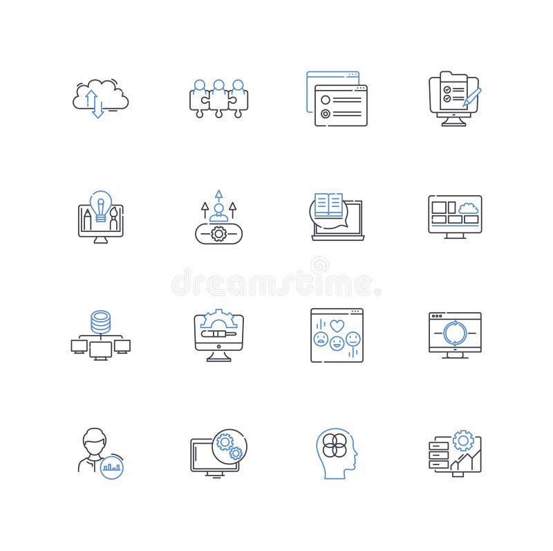 Lead Reputation Line Icons Collection. Perception, Image, Status ...