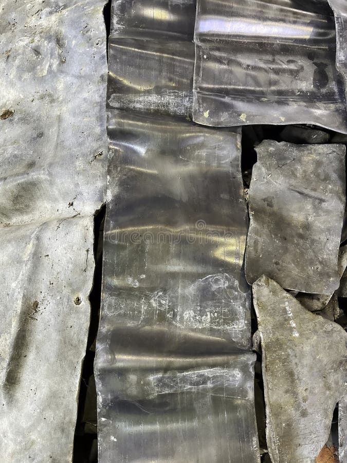 Lead Roofing Sheet Layered in a Pattern Stock Photo - Image of ...