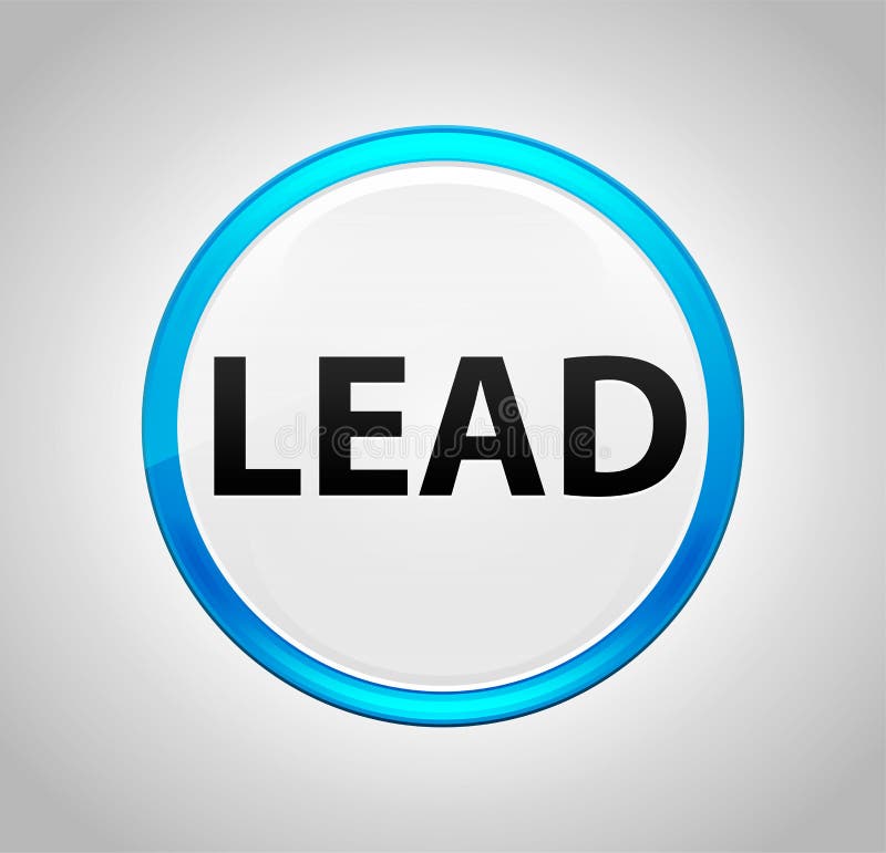 Lead Round Blue Push Button Stock Illustration - Illustration of symbol ...