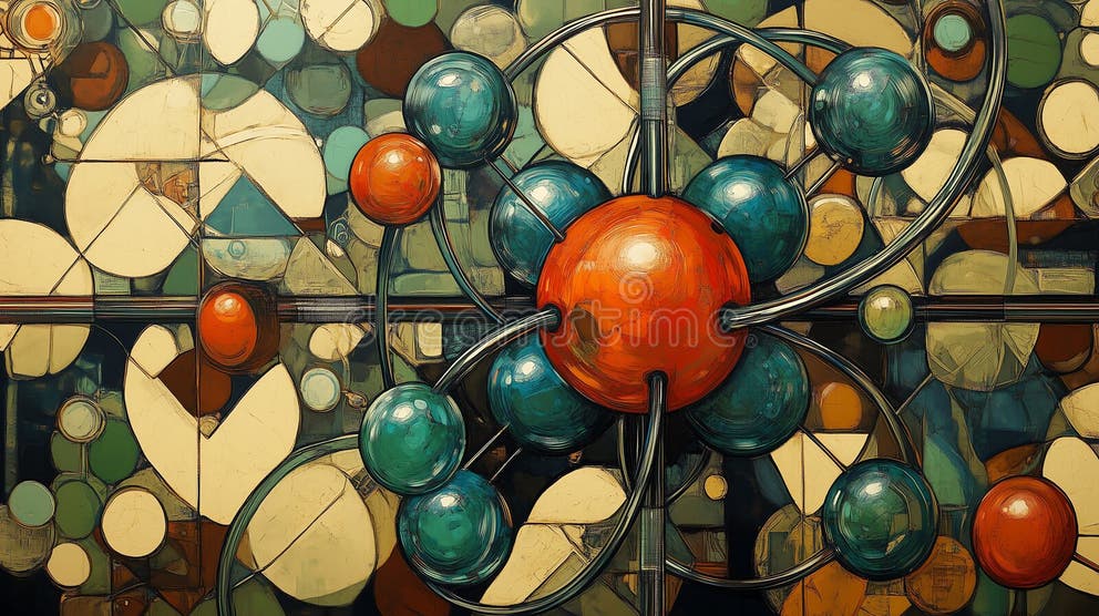 Lead S Atomic Structure with 82 Protons, Illustrating Elemental ...